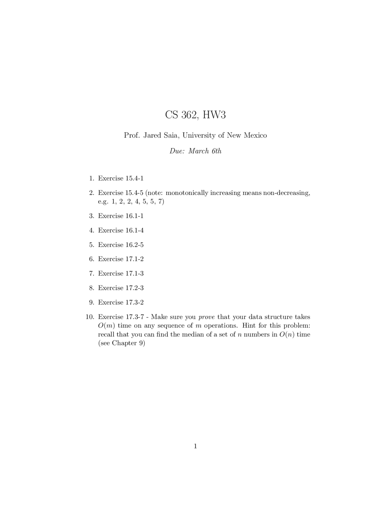 Practice Assignment 3 Data Structures And Algorithms Ii Cs 362 Docsity