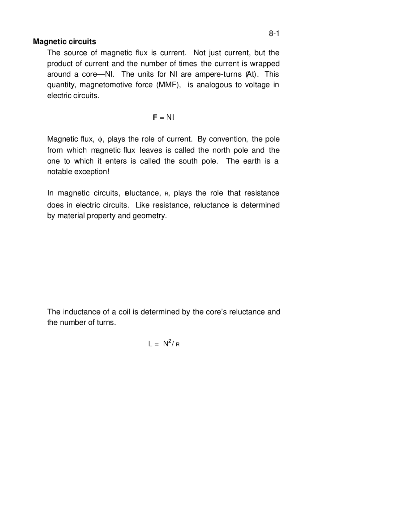 Magnetic Circuits Lecture Notes Ece 207 Docsity