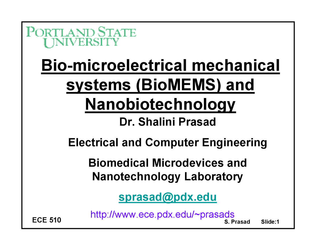 Ece 510 Bio Microelectrical Mechanical Systems Biomems And