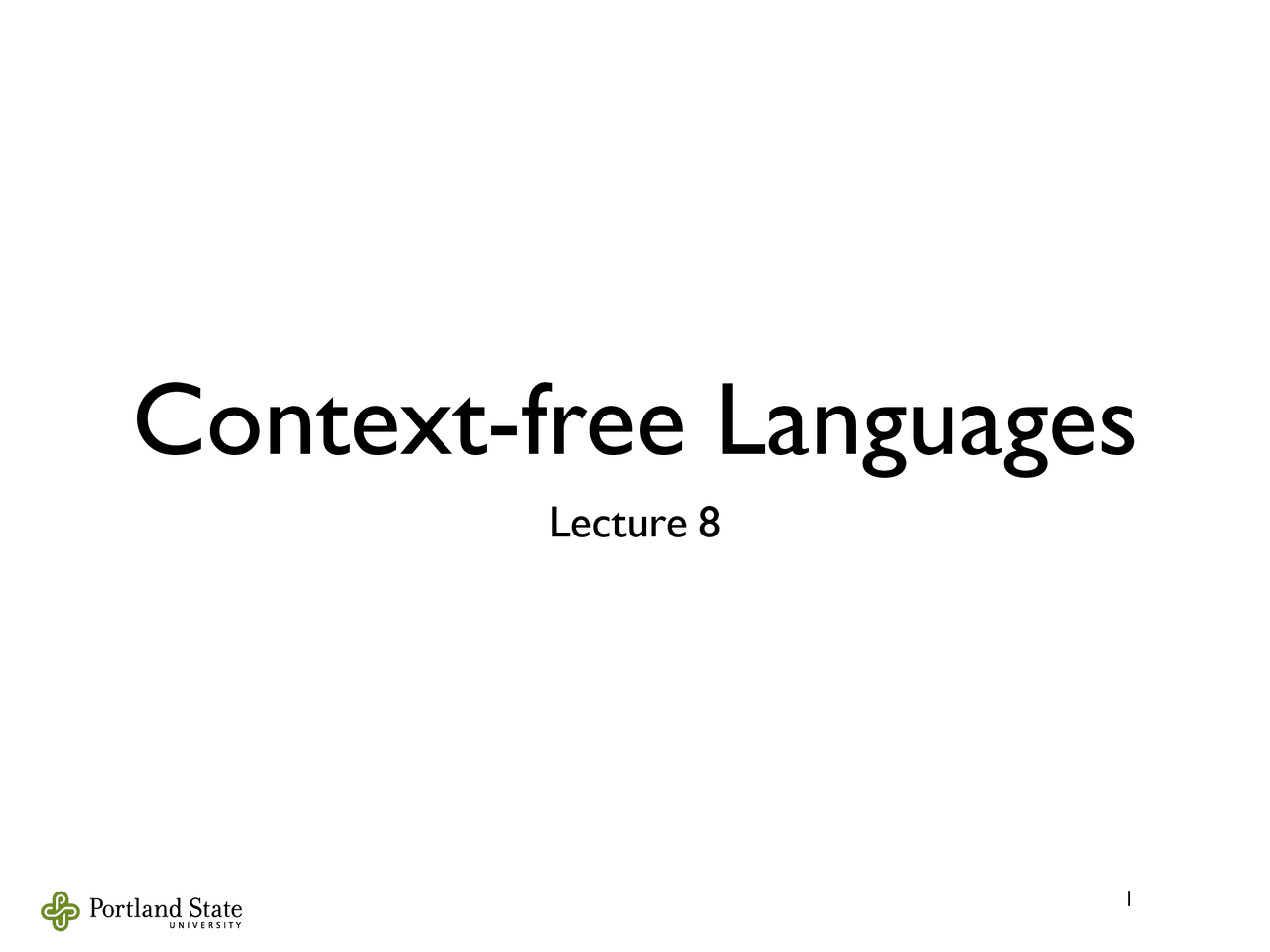 Example of Derivation in a Grammar - Lecture Slides | CS 311 - Docsity