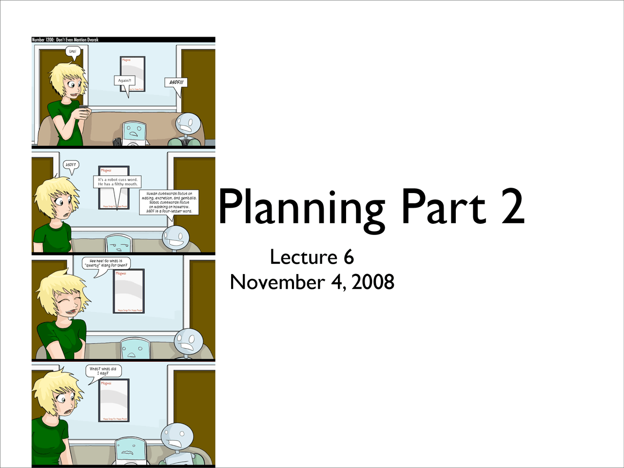 Lecture 6 Planning Part 2 Introduction To Artificial Intelligence