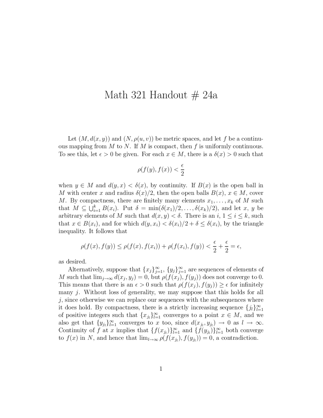 Introduction to Analysis I in Assignment 24 of Matrix Spaces | MATH 321 | Assignments ...