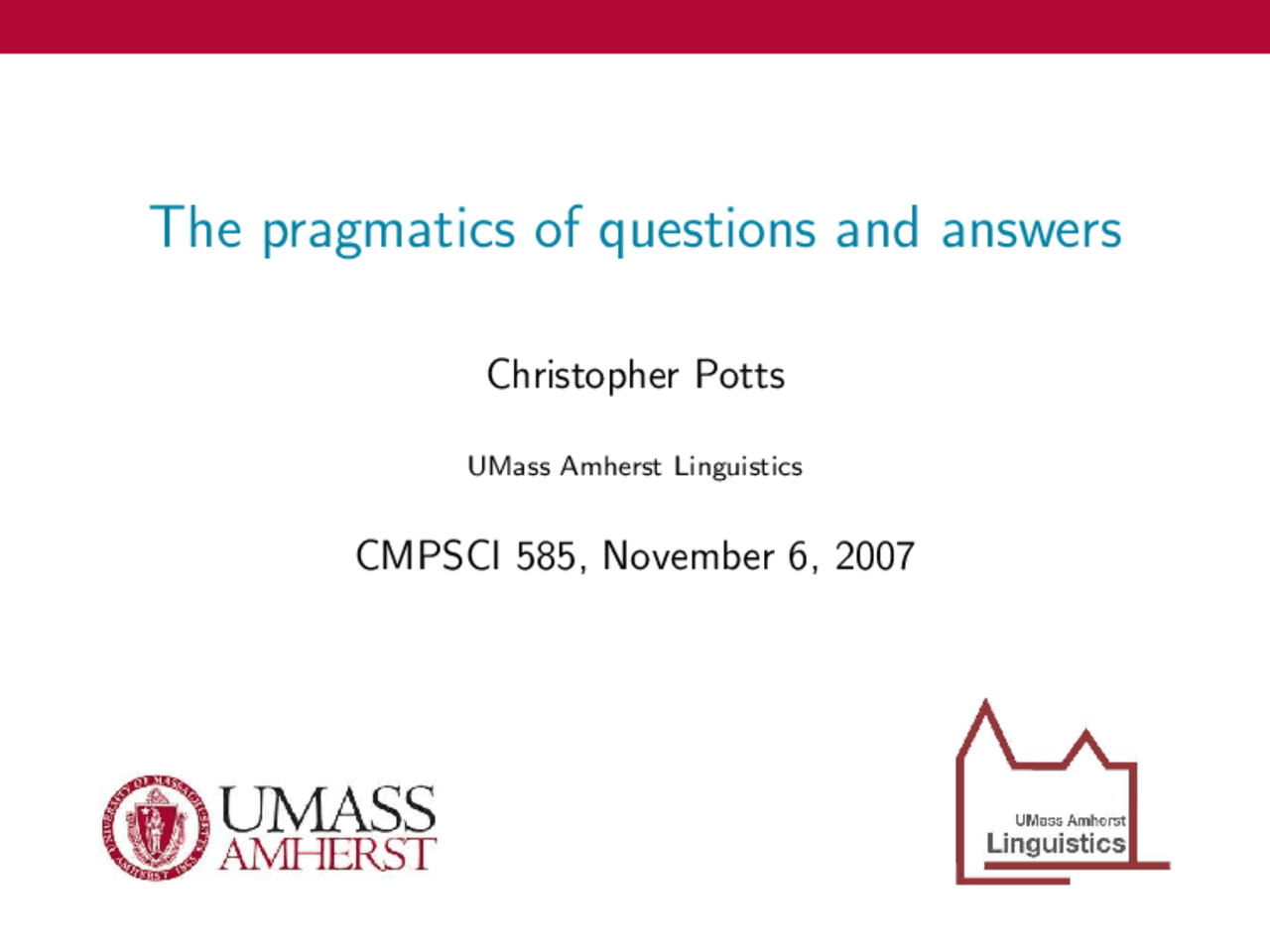 Linguistic Pragmatics Introduction To Natural Language Processing