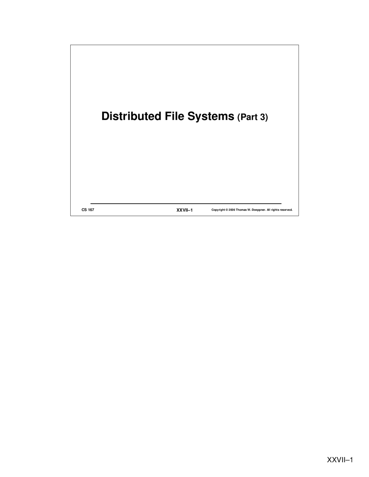 Distributed File System - Operating Systems | CSCI 1670 - Docsity