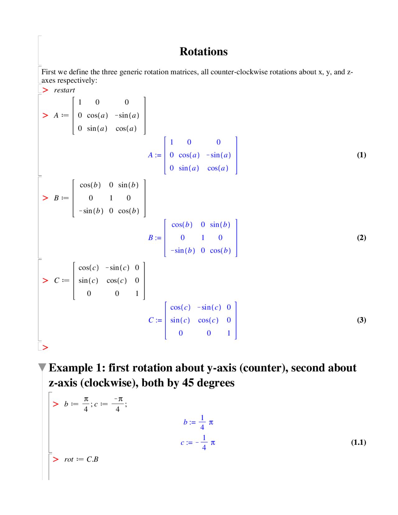 Notes on Rotations Differential Equation with Linear Algebra | MAT 2705 ...