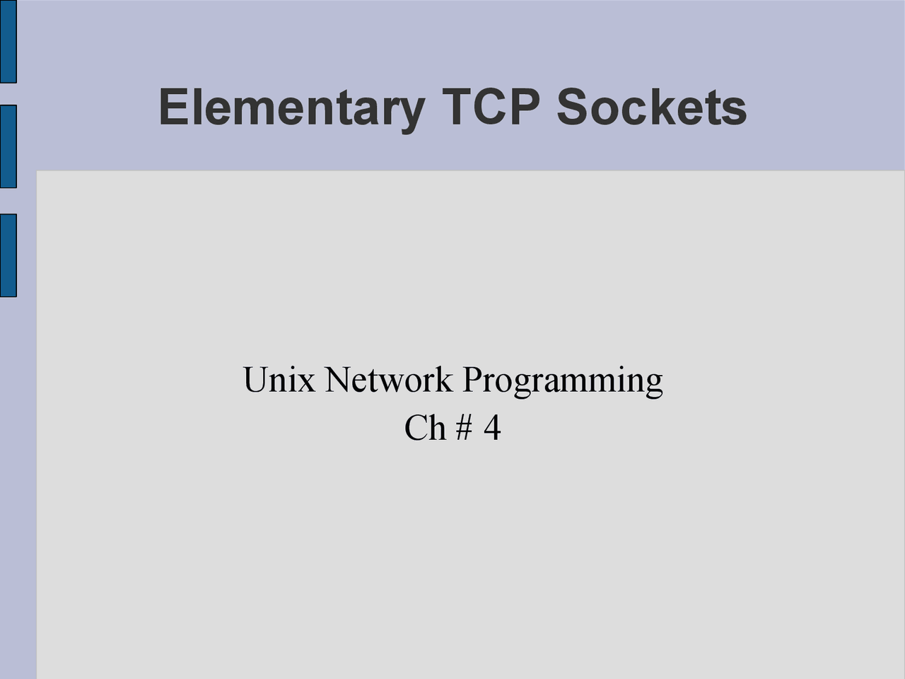 Elementary Tcp Sockets Lecture Slides Csci 553 Docsity 