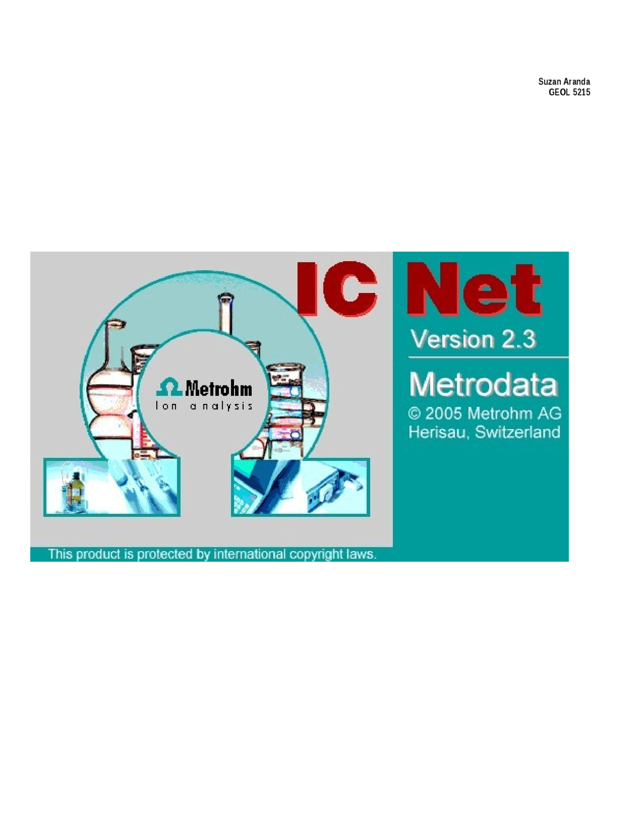 IC Net Version 2.3 - Selected Topics in Geoscience - Lab | GEOL 5215 - Docsity
