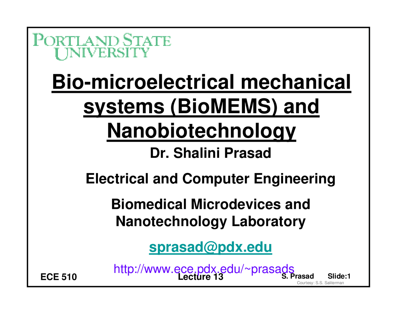 Lecture 13: Electrokinetic Phenomena in Bio-MEMS and Nanobiotechnology ...