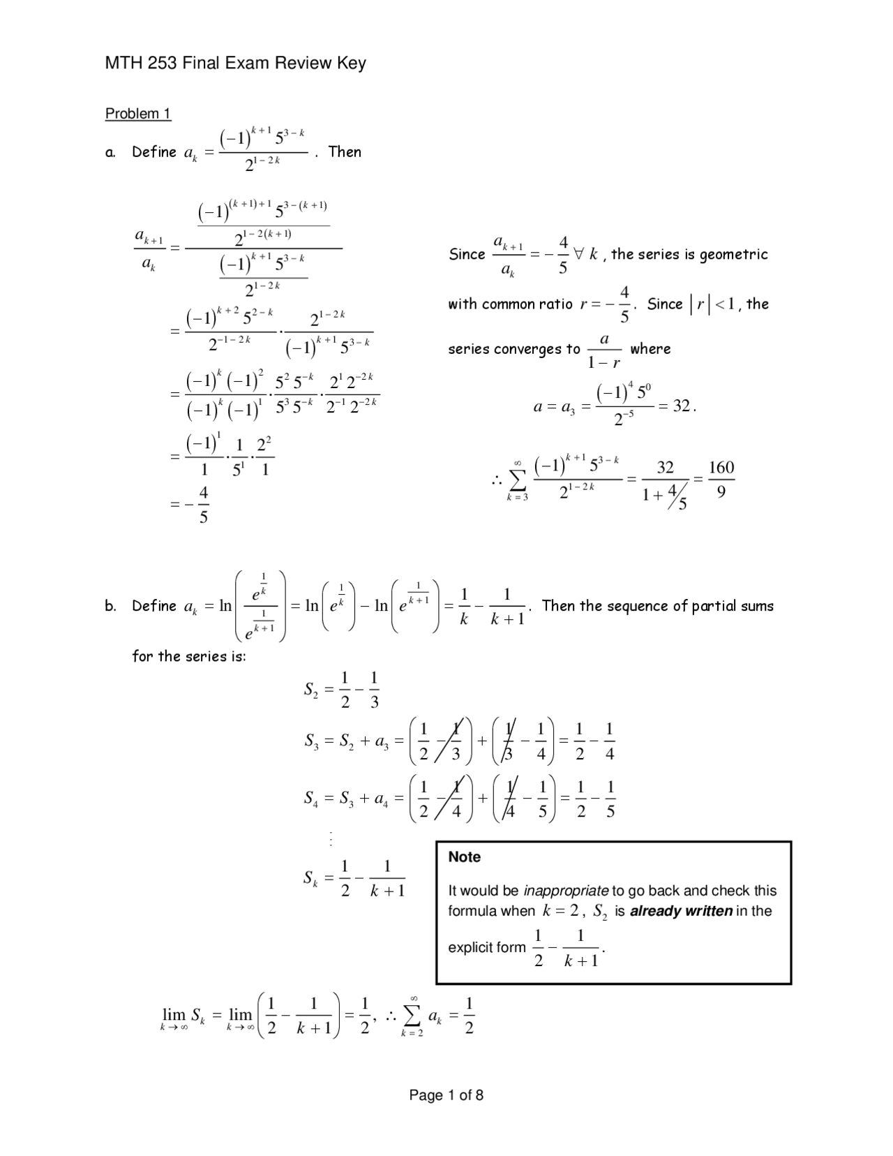 Final Exam Review Calculus Iii Mth 253 Docsity