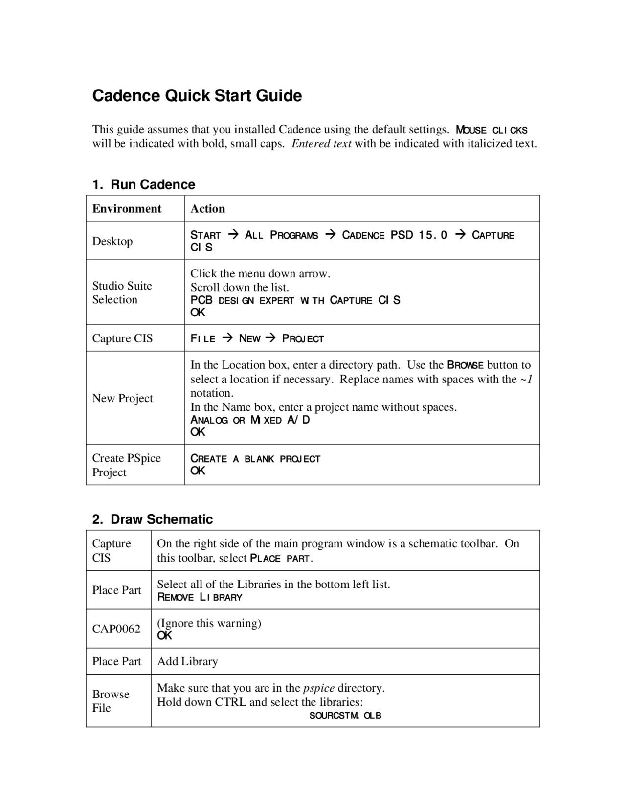 Cadence PSD 15.0 Quick Start Guide: Creating and Simulating a Schematic in Cadence CIS | Study ...
