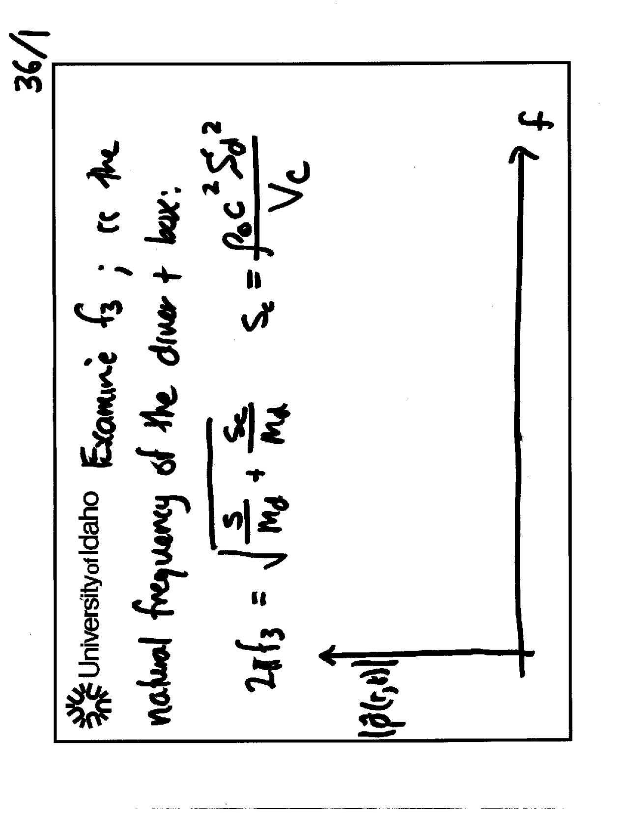 Frequency Response Handwritten Notes Me 413 Docsity