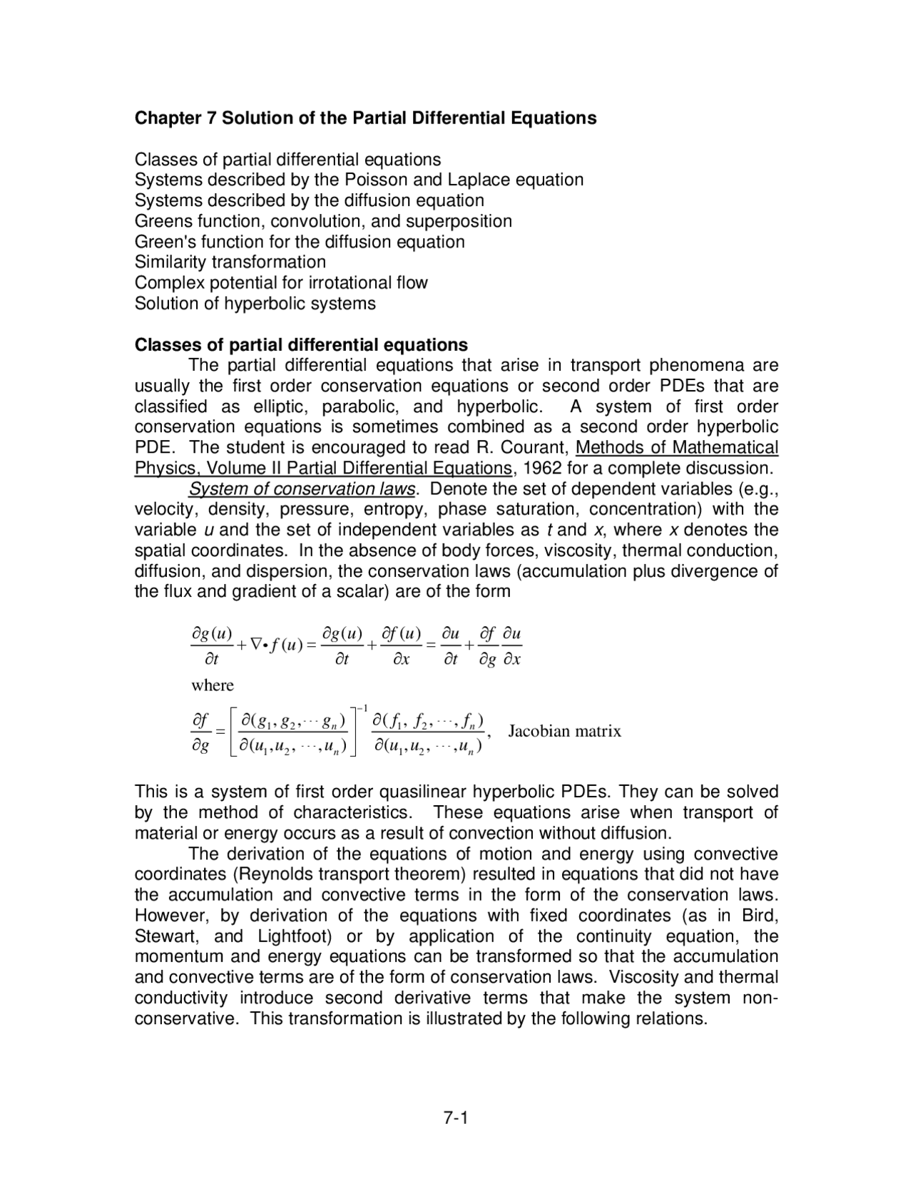 Solution of Partial Differential Equations - Fluid Mechanics | CHBE 501 ...