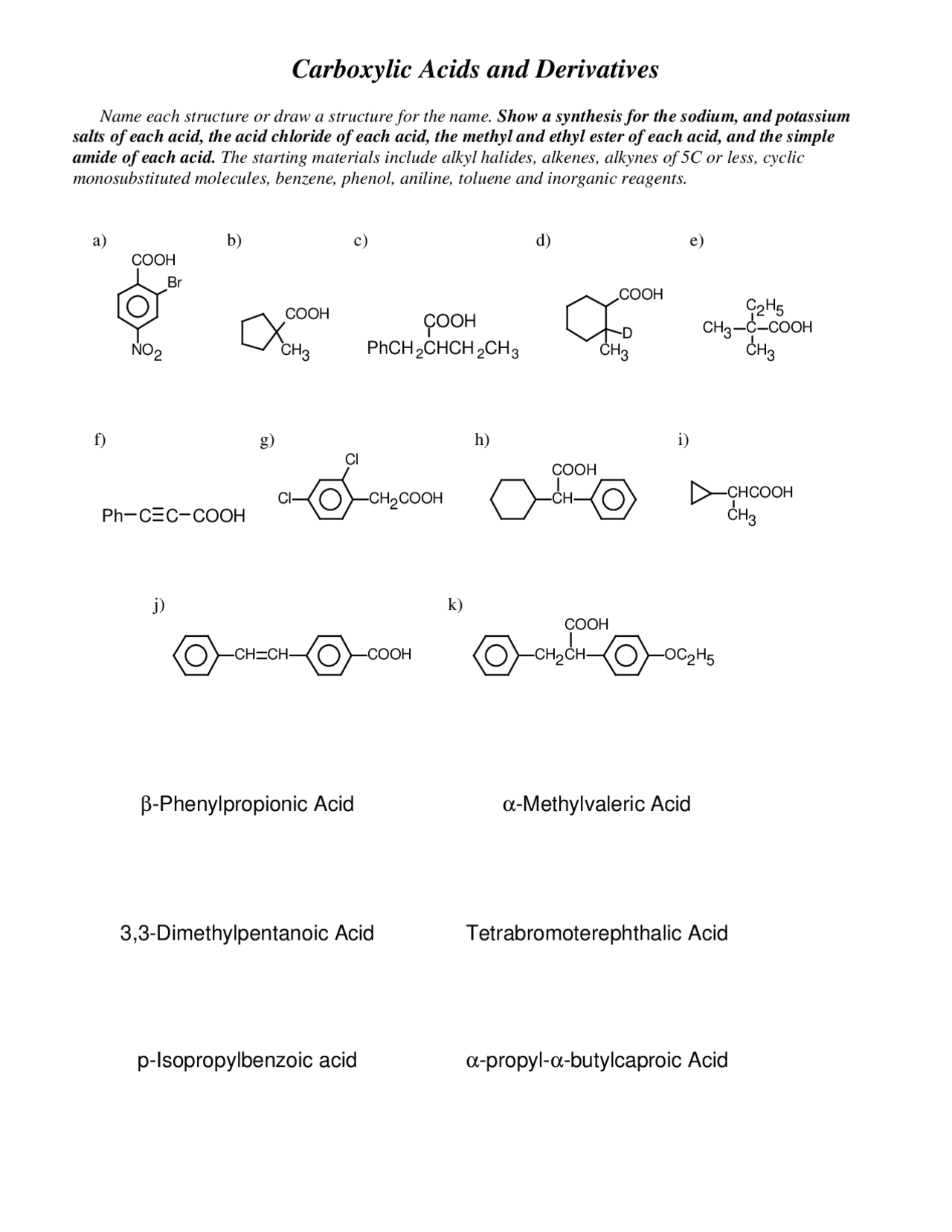 Carboxylic Acids and Derivatives - Organic Chemistry II - Notes | CHM ...