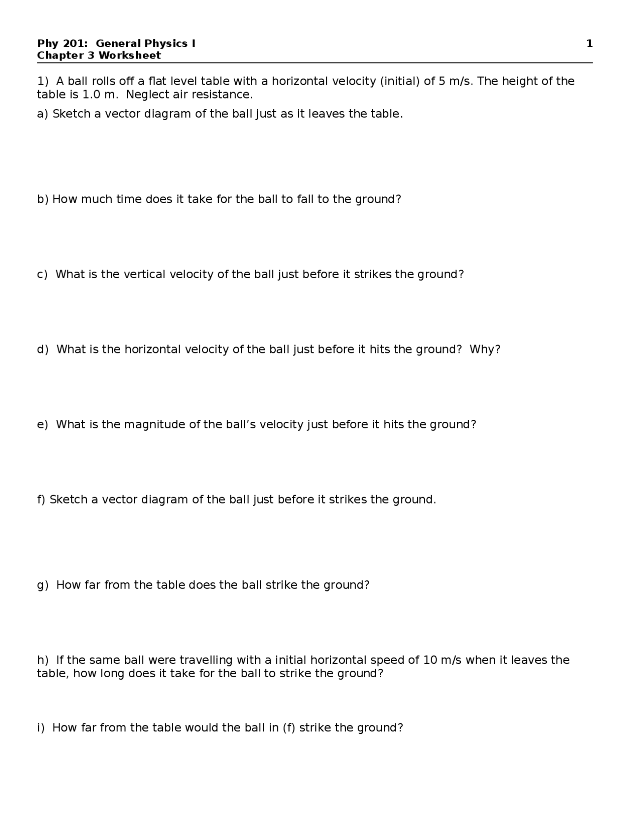 Problems On General Physics L Assignment Phy 201 Docsity
