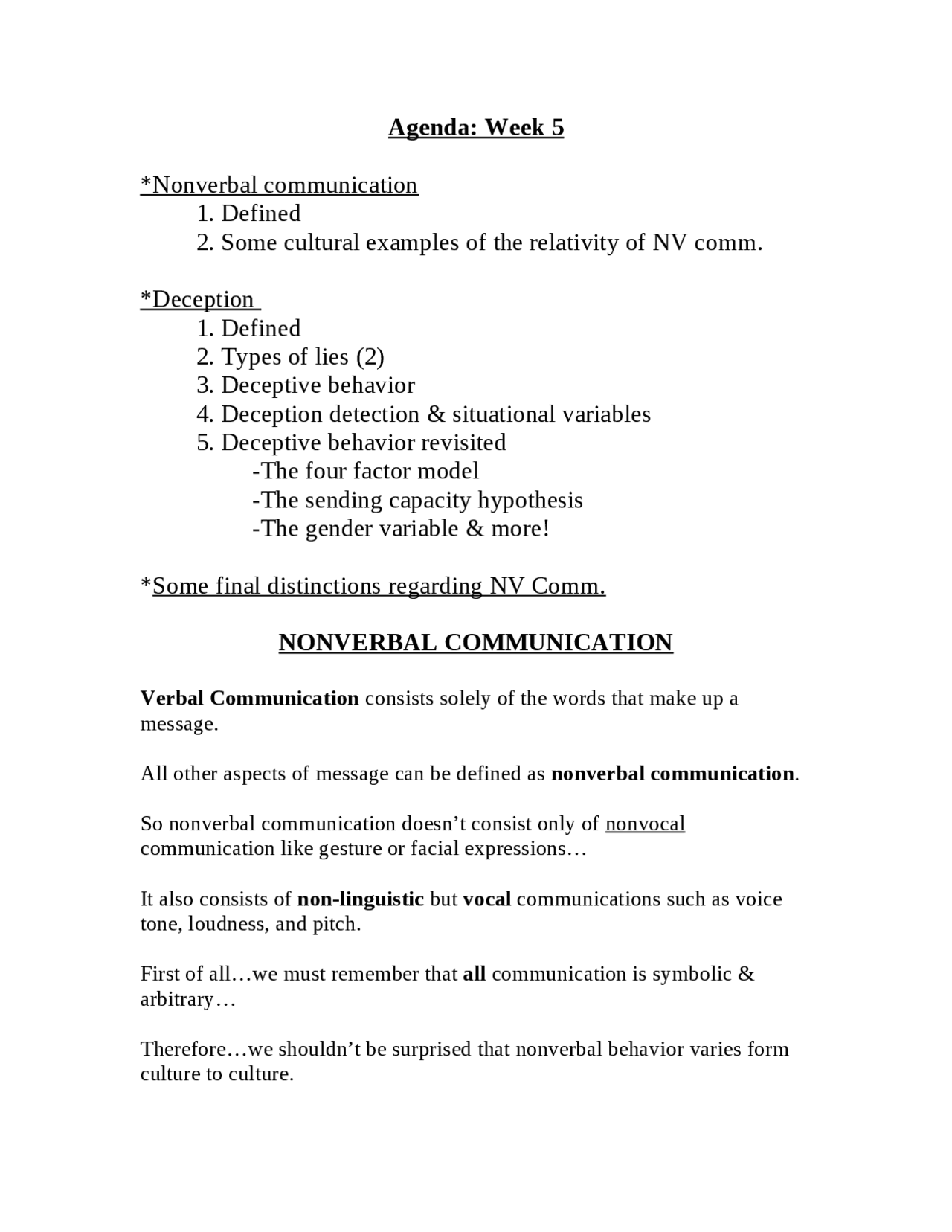 Introduction To Human Communication Nonverbal Communication Hcom