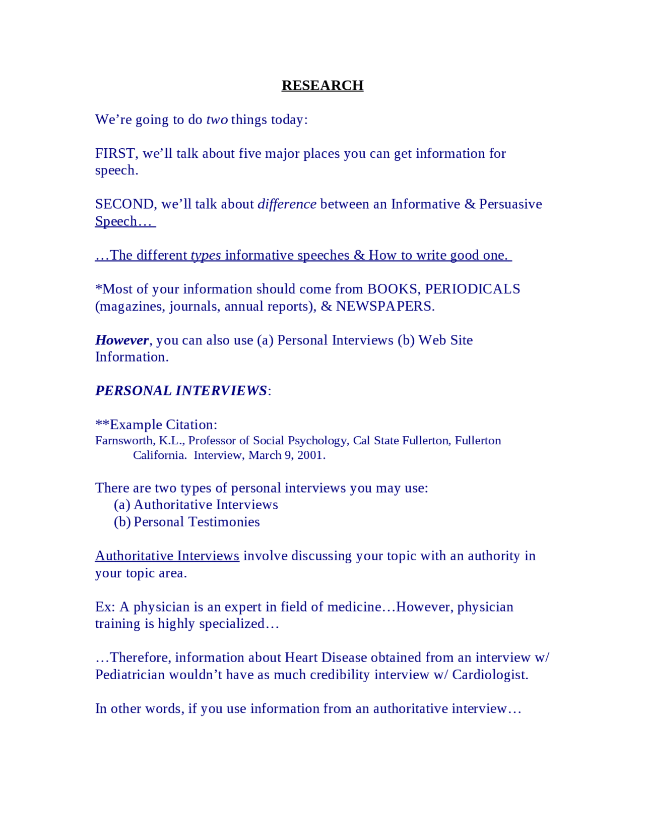Research Lecture Notes Introduction To Human Communication Hcom