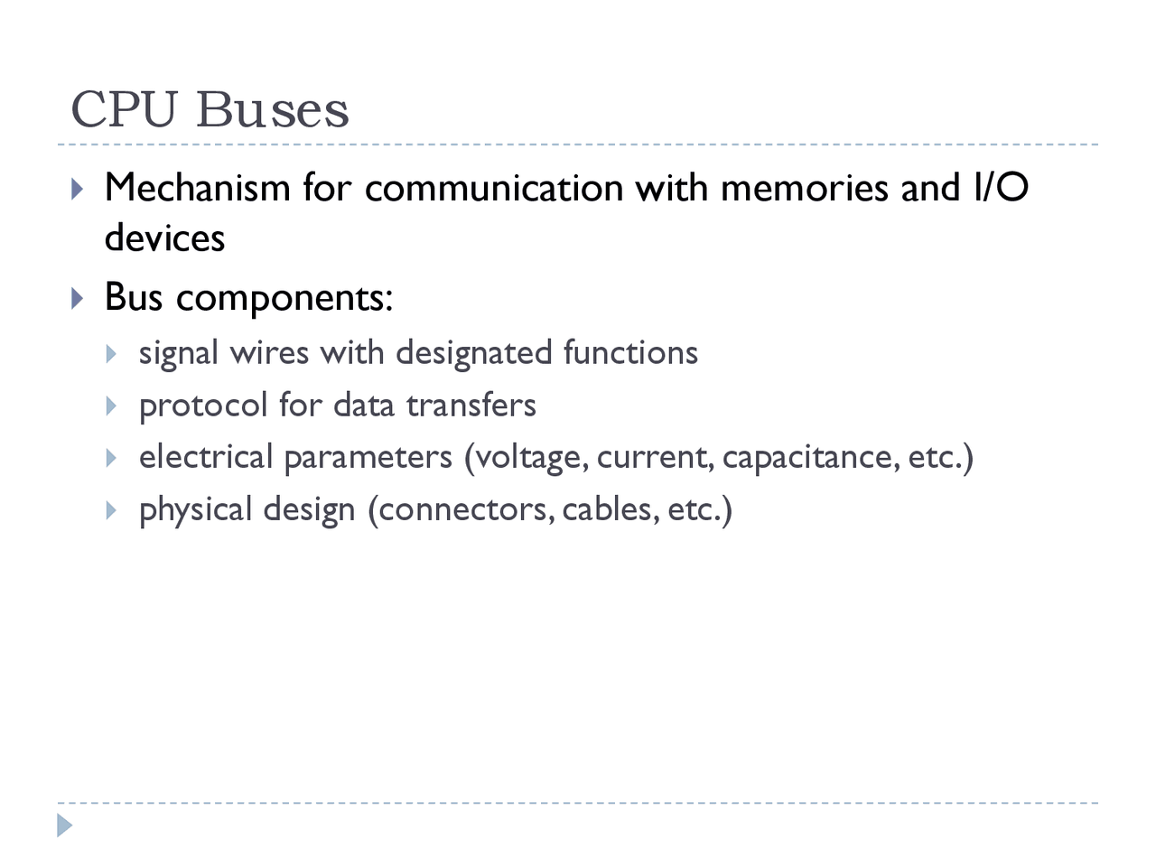 Cpu Buses Embedded Computing Systems Elec 5260 Docsity