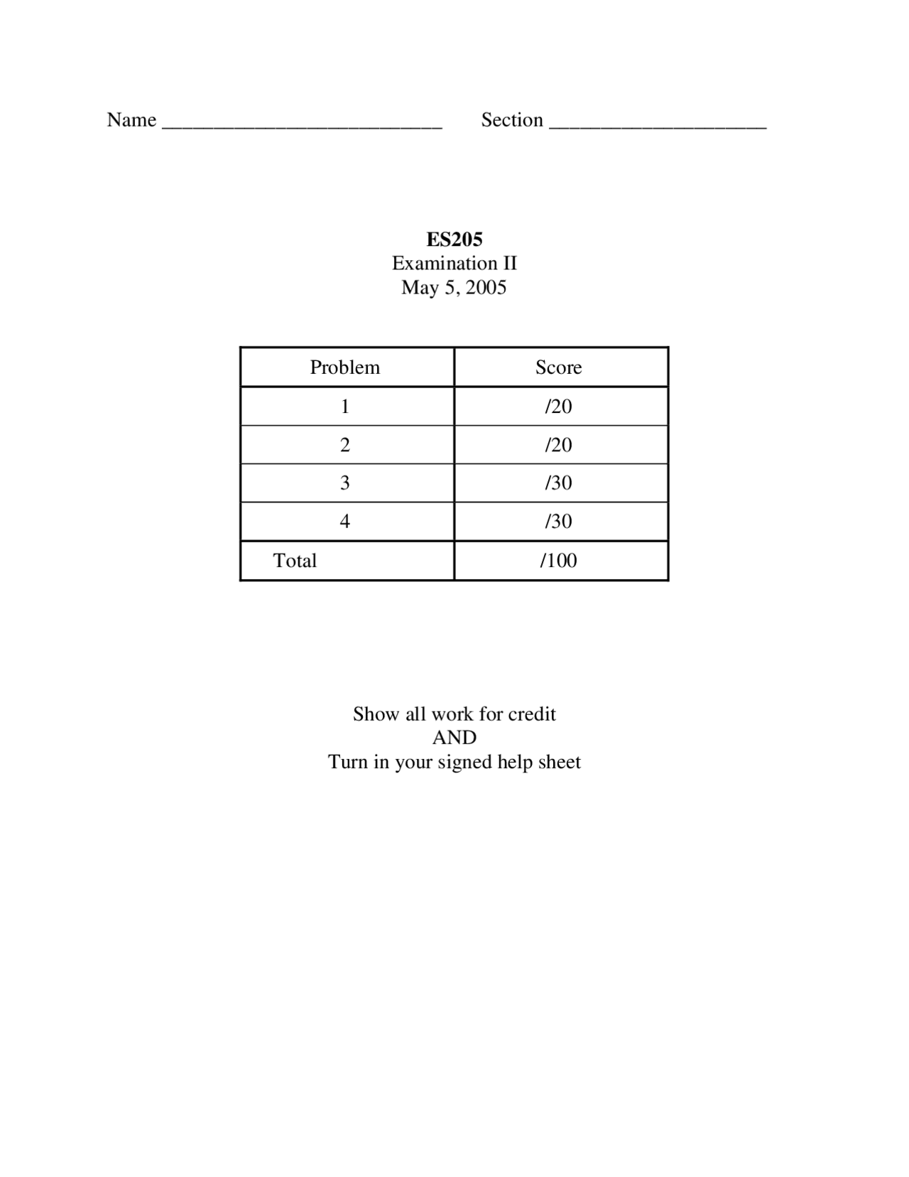 Practice Exam Ii Analysis And Design Of Engineering Systems Fall