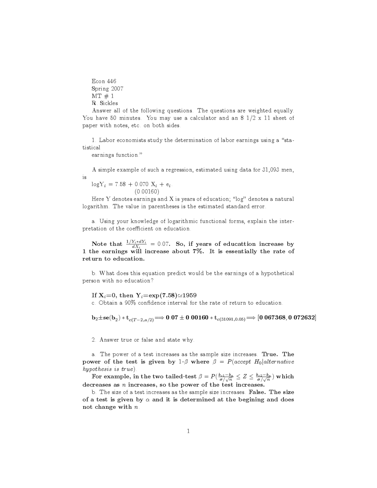 Classical Economists Theory Lecture Notes Econ 446 Apuntes