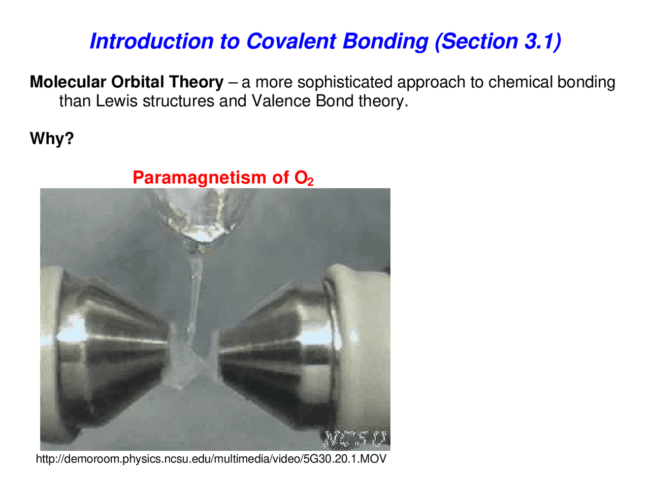 Introduction To Covalent Bonding And Molecular Orbital Theory Chm 218