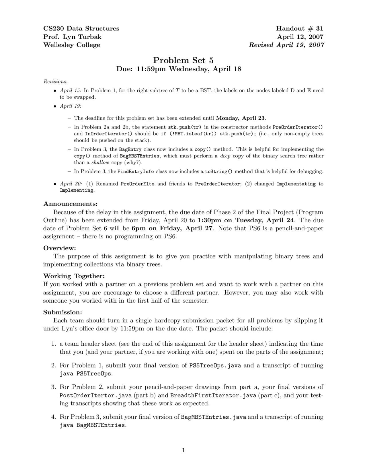 Solved Problem Set 5 Lab Data Structures Cs 230 Assignments Data 3262
