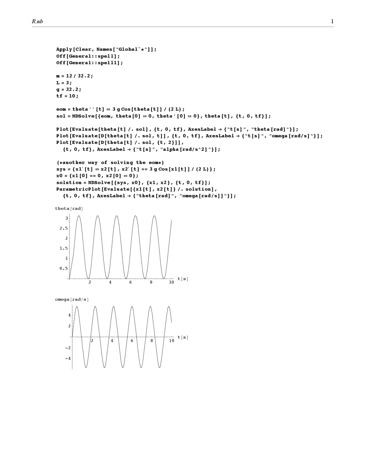 Rnb Kinematics And Dynamics Of Robots Notes Mech 6710 Docsity