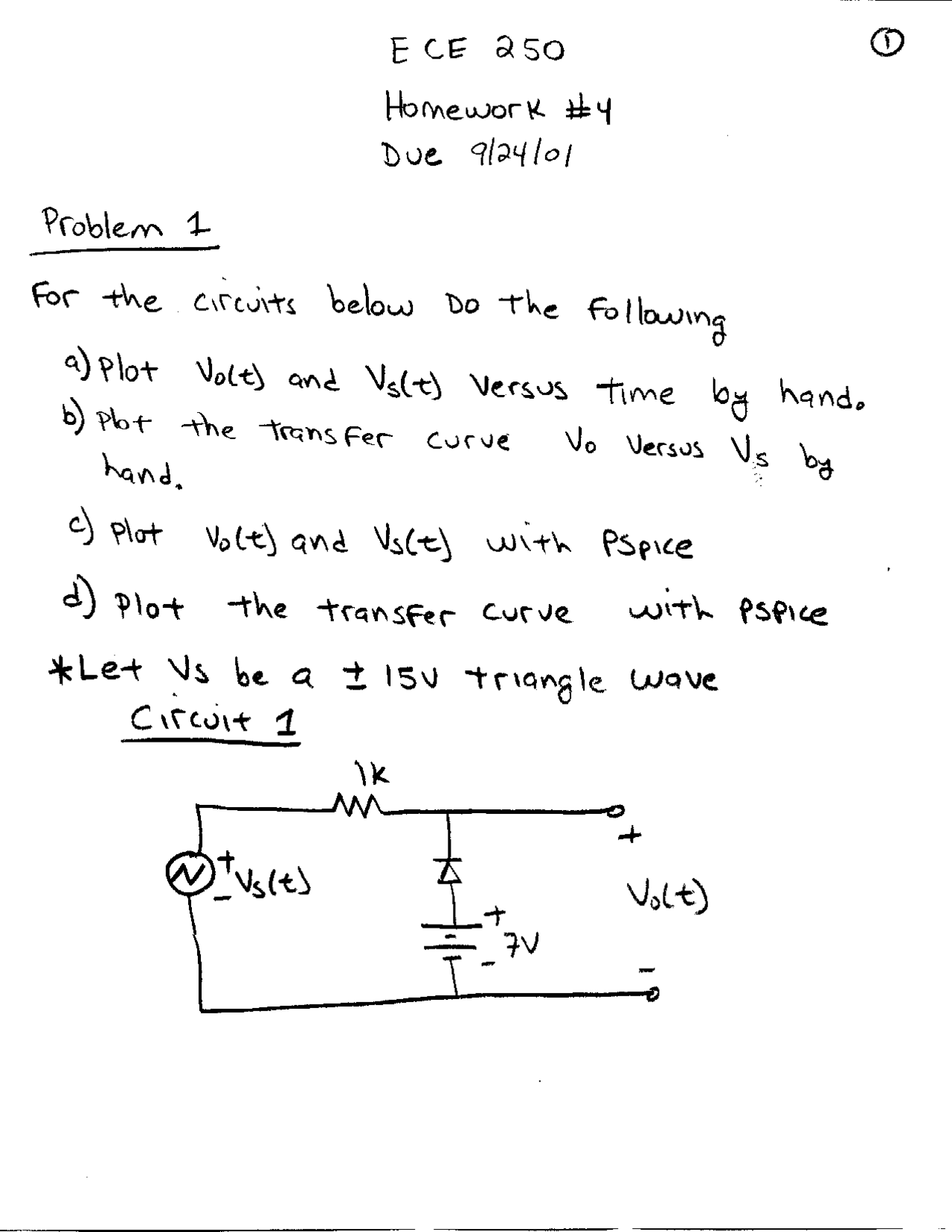 Electronic Device Modeling Homework 4 Practice Problems Ece 250
