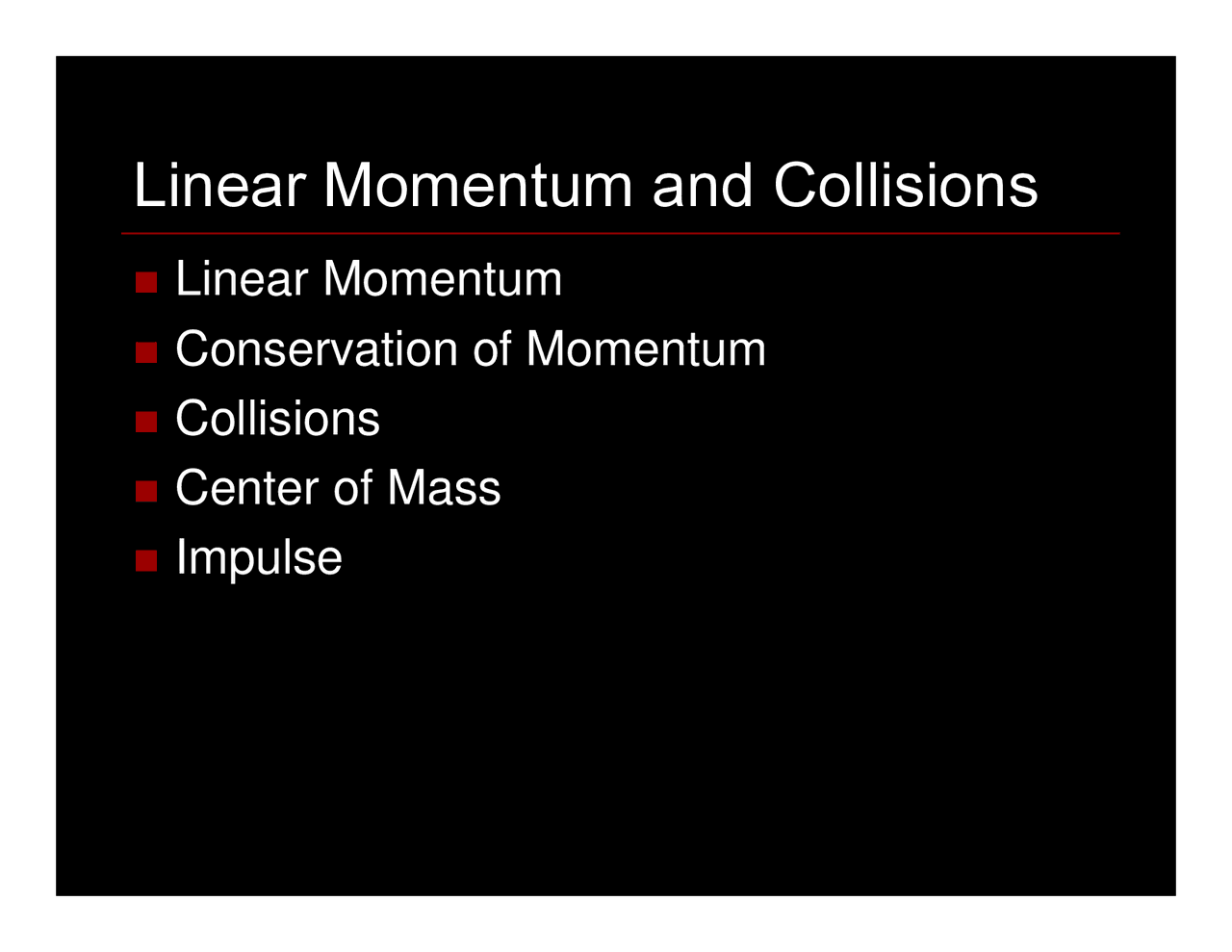 Linear Momentum And Collisions Lecture Slides Phy 113 Docsity