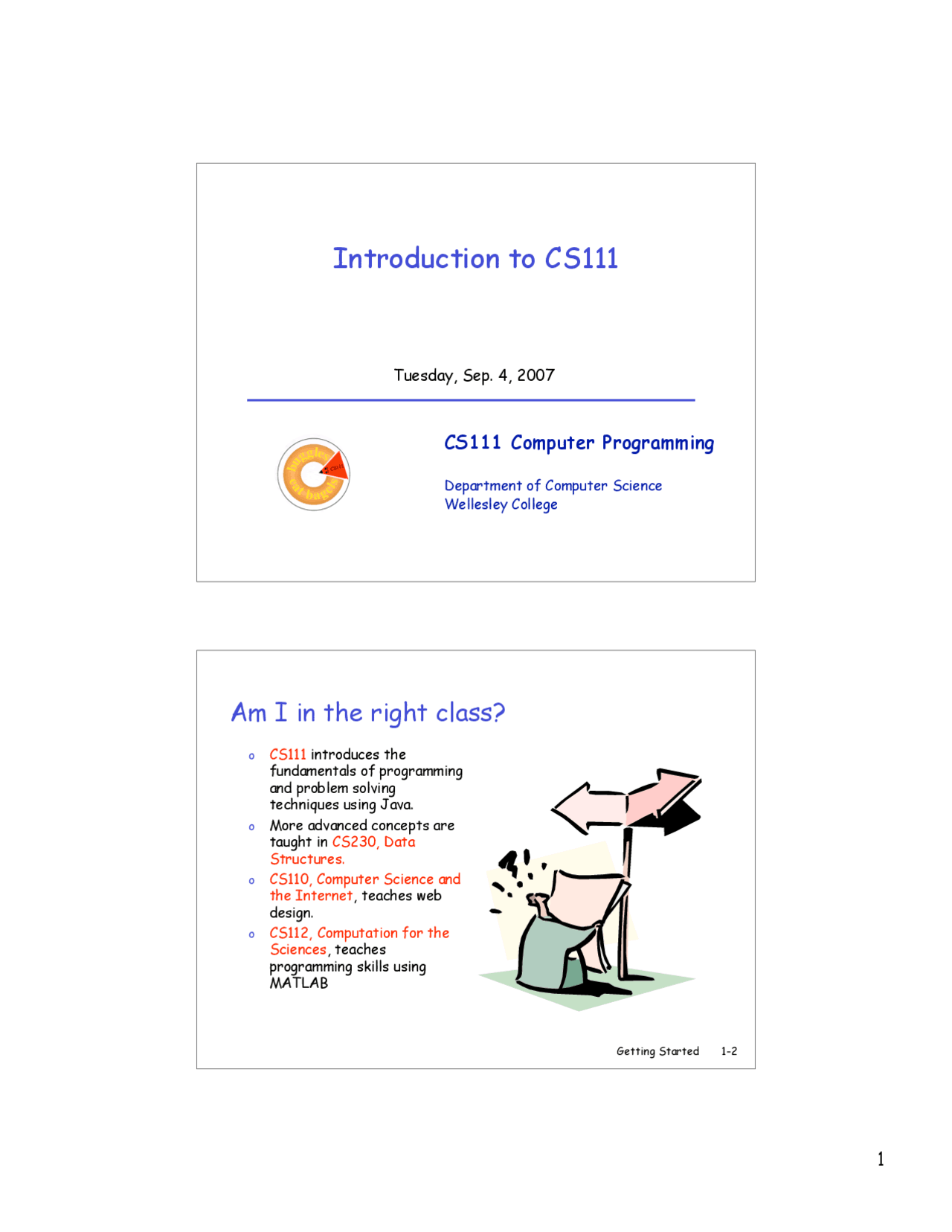 Getting Started in CS111: An Introduction to Computer Programming at Wellesley College | Study ...