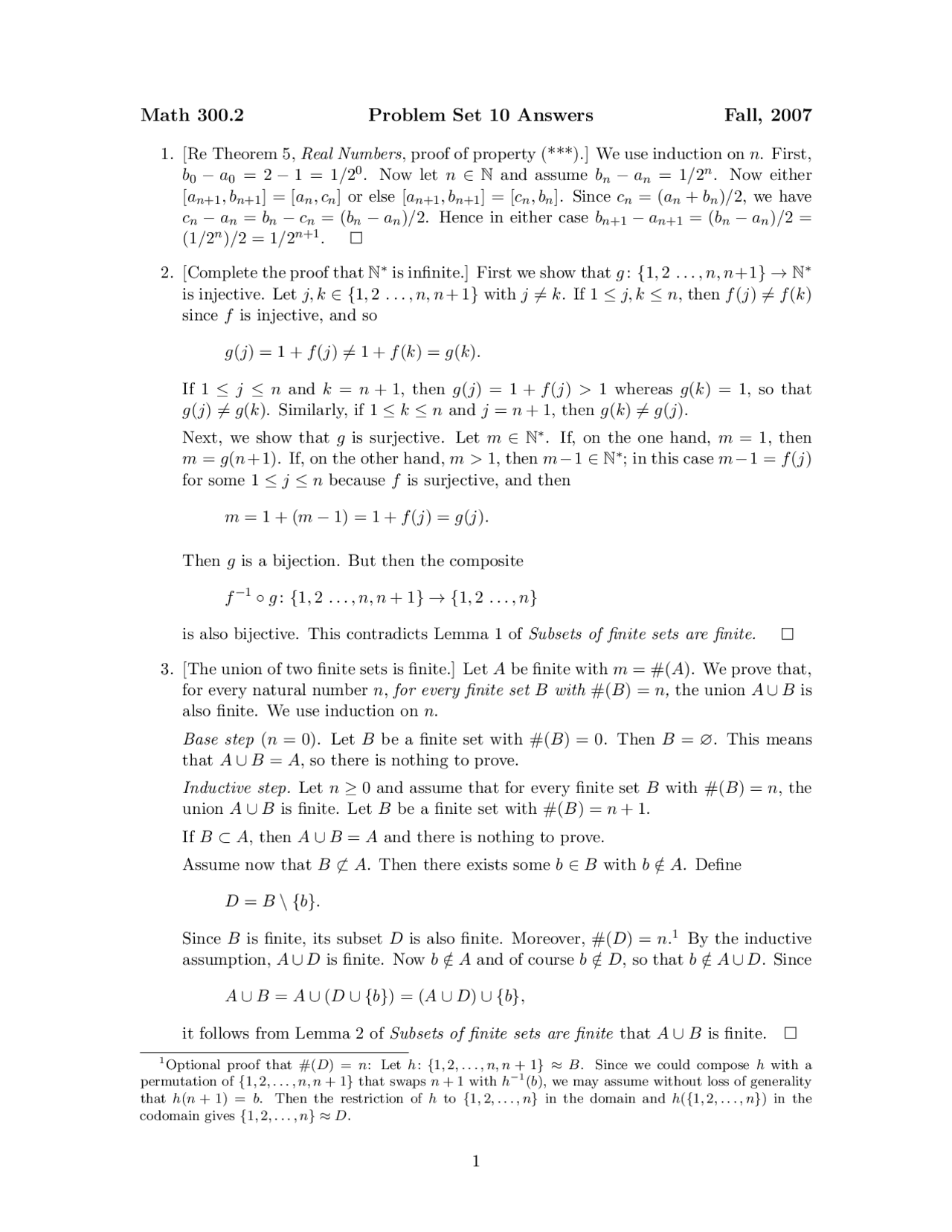 Assignment 10 Solved Fundamentals Concepts Of Mathematics Math 300 Docsity