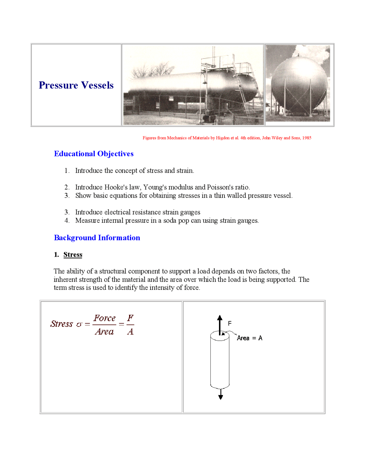 Pressure Vessels Fundamentals Of Engineering And Computer Science