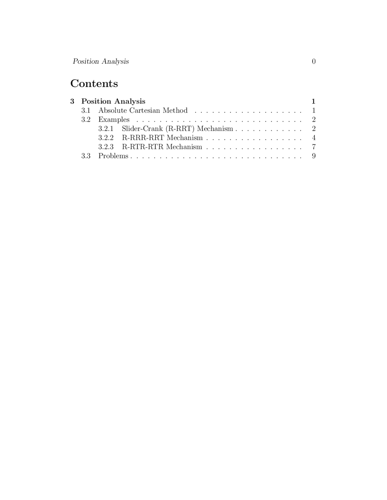 Position Analysis Kinematics And Dynamics Of Robots Notes Mech