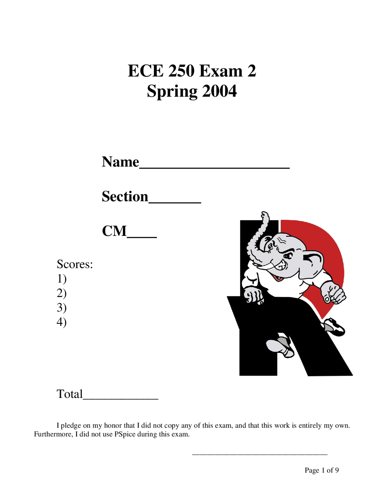 4 Solved Problems On Digital Voltage Circuit Exam 2 Ece 250 Docsity
