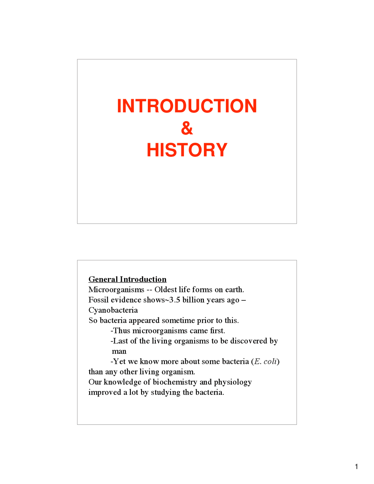 History Of Microbiology Lecture Slides Bios 205 Docsity