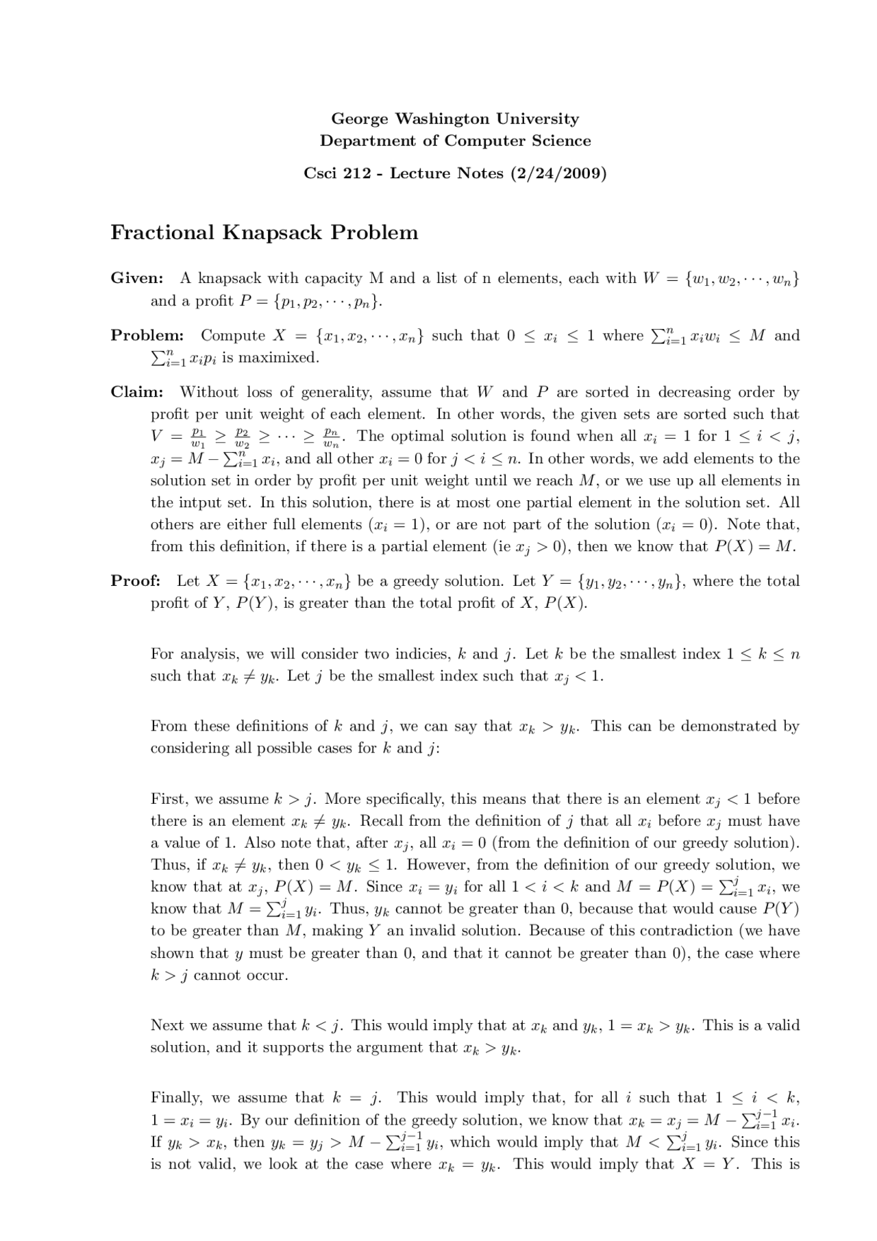Fractional Knapsack Problems on Optimal Merge Pattern | CSCI 212 ...