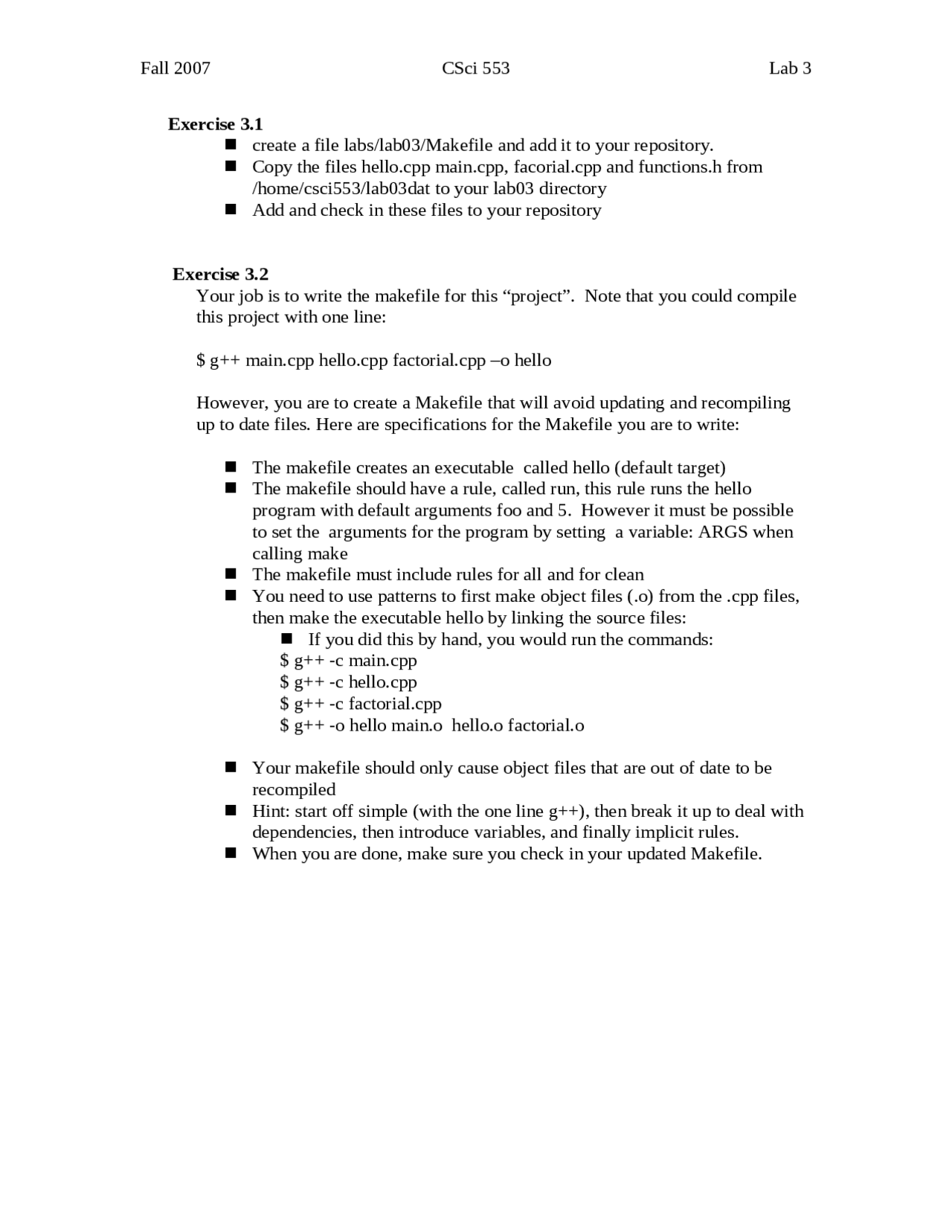 Lab 3 Practice Problems Networking Iii Unix Based Network Csci 553 4873
