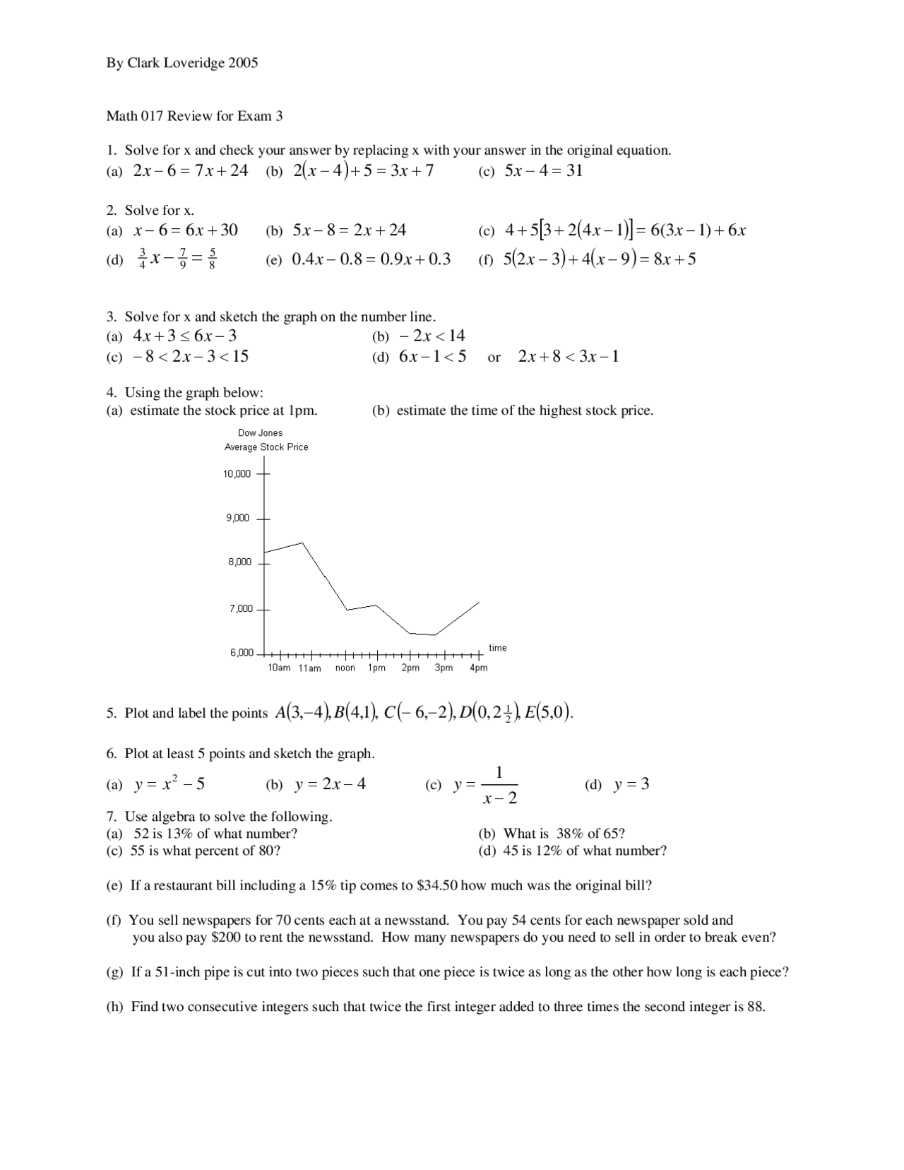 Solved Problems On The Original Equations In Elementary Algebra Exam