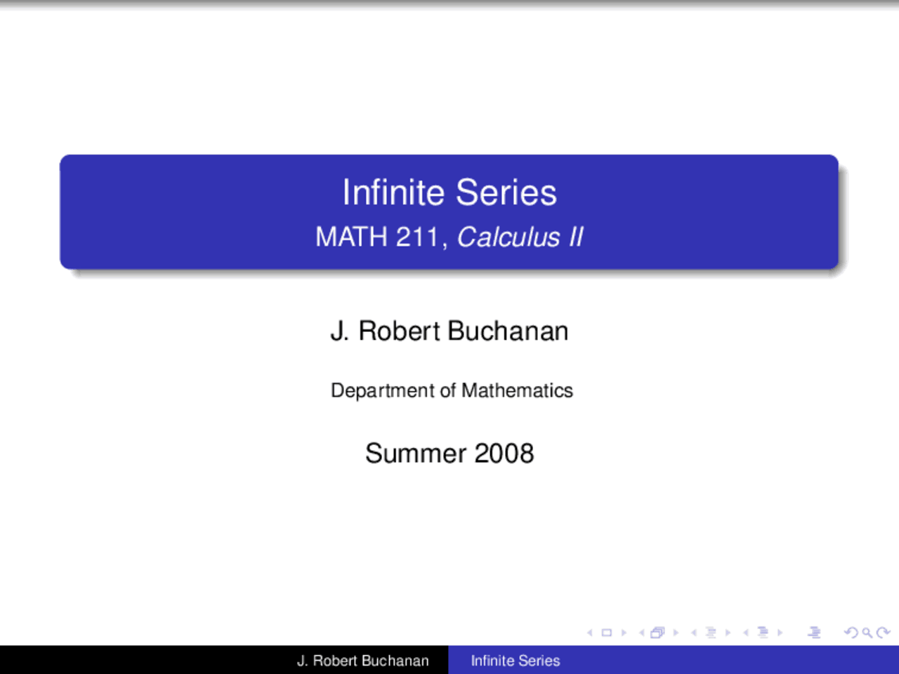 Exam Infinite The Series Calculus 2 Math 211 Docsity