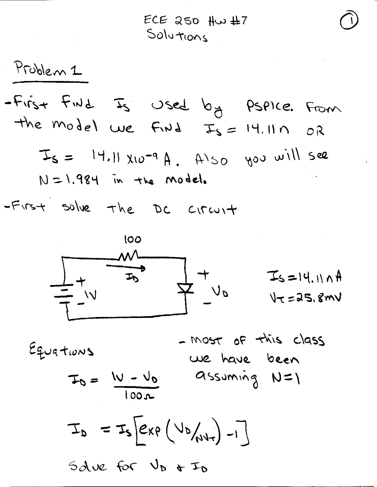 Homework 7 Solutions Of Problems On Electronic Device Modeling Ece 250 Docsity
