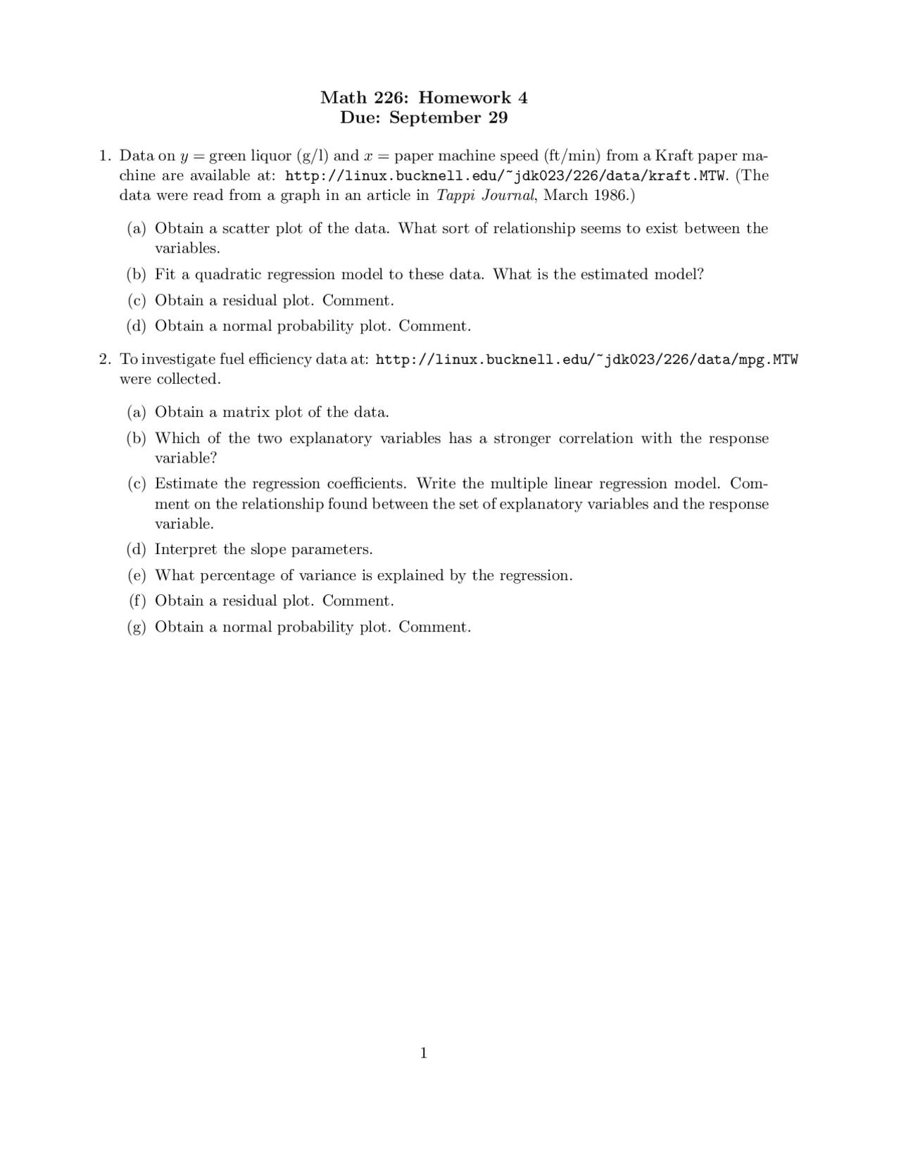 Practice Homework 4 - Introduction to Differential Equations | MATH 226 ...