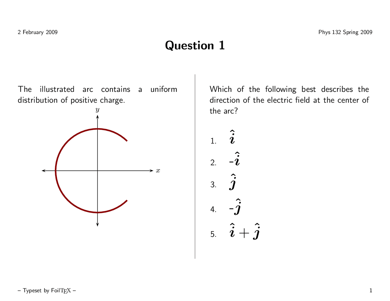 Practice Problem Set Electromagnetism And Optics Phys 132