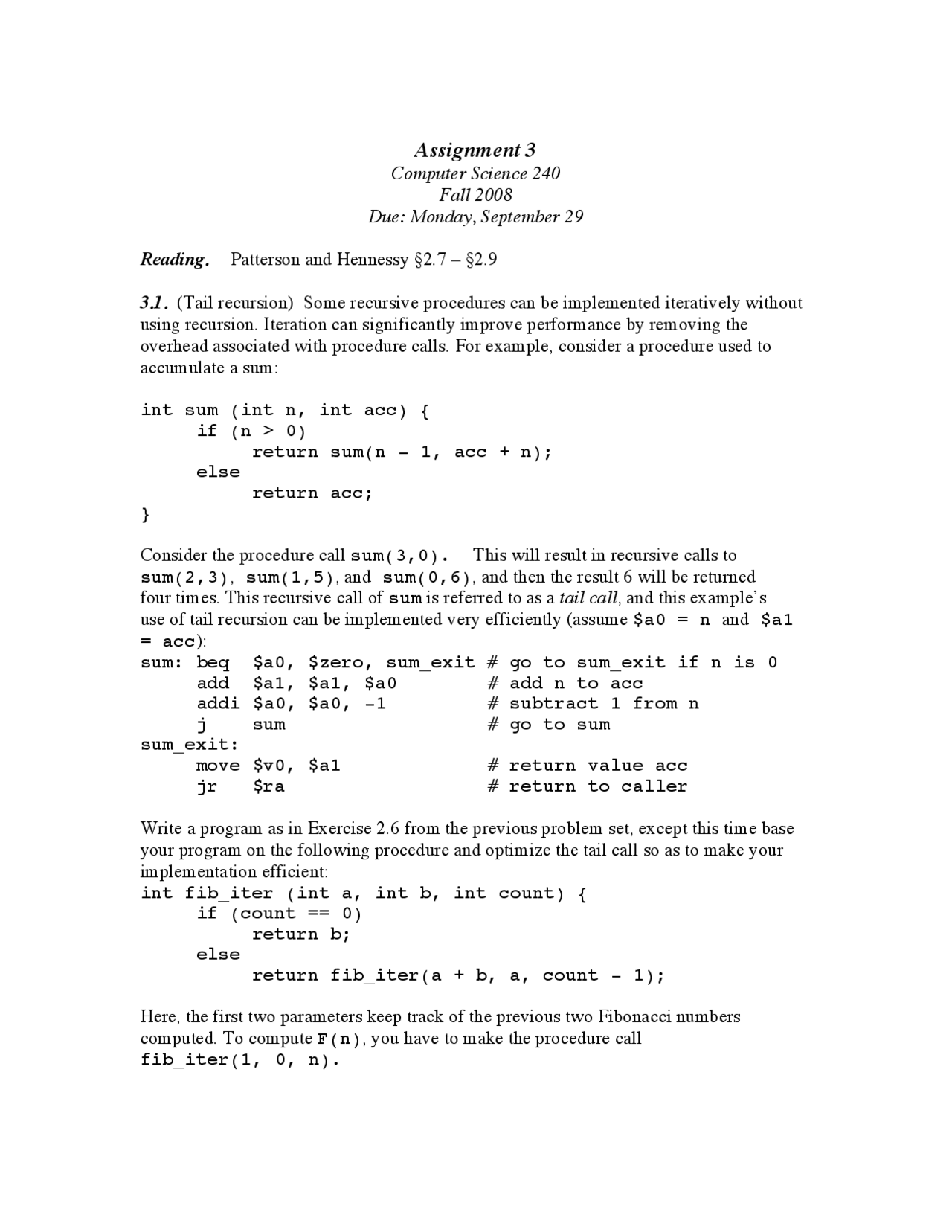 Assignment 3 on Foundations of Computer Systems with Laboratory | CS ...