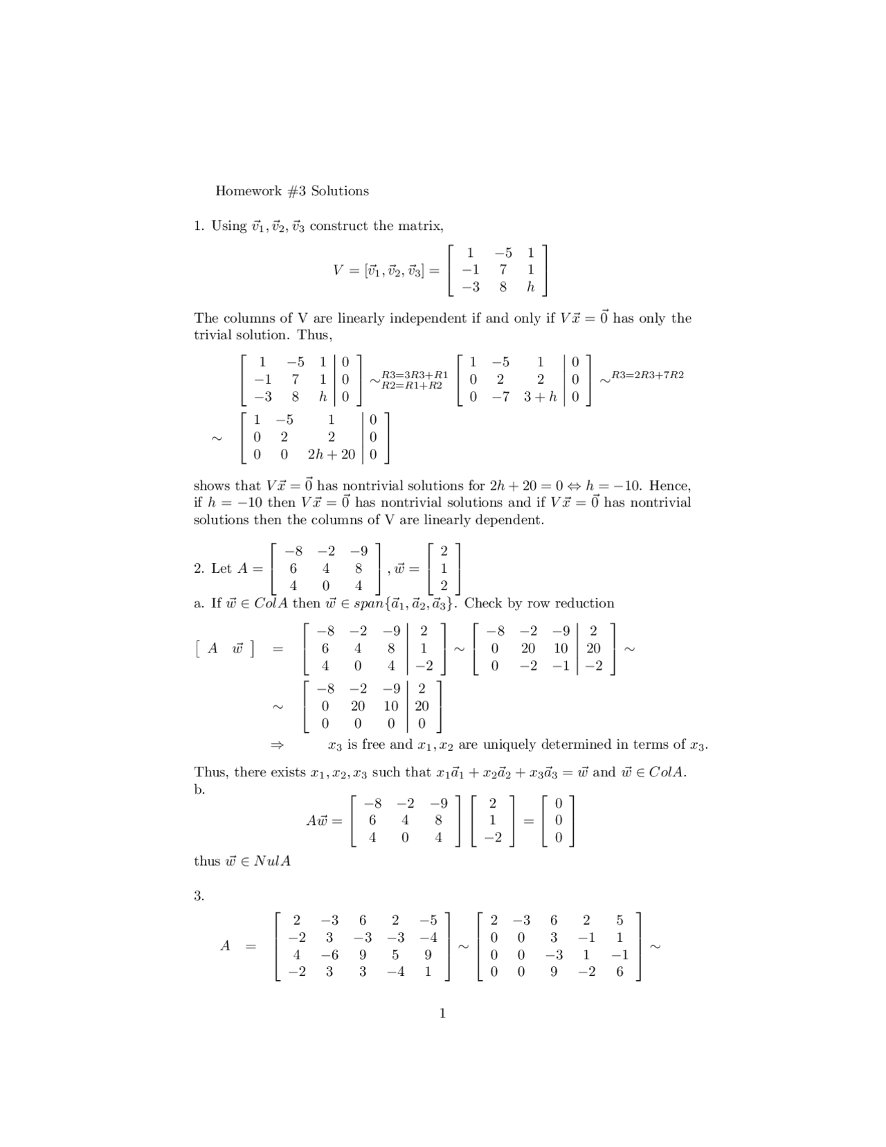 Solutions Of Homework 3 On Advanced Engineering Mathematics Math 348