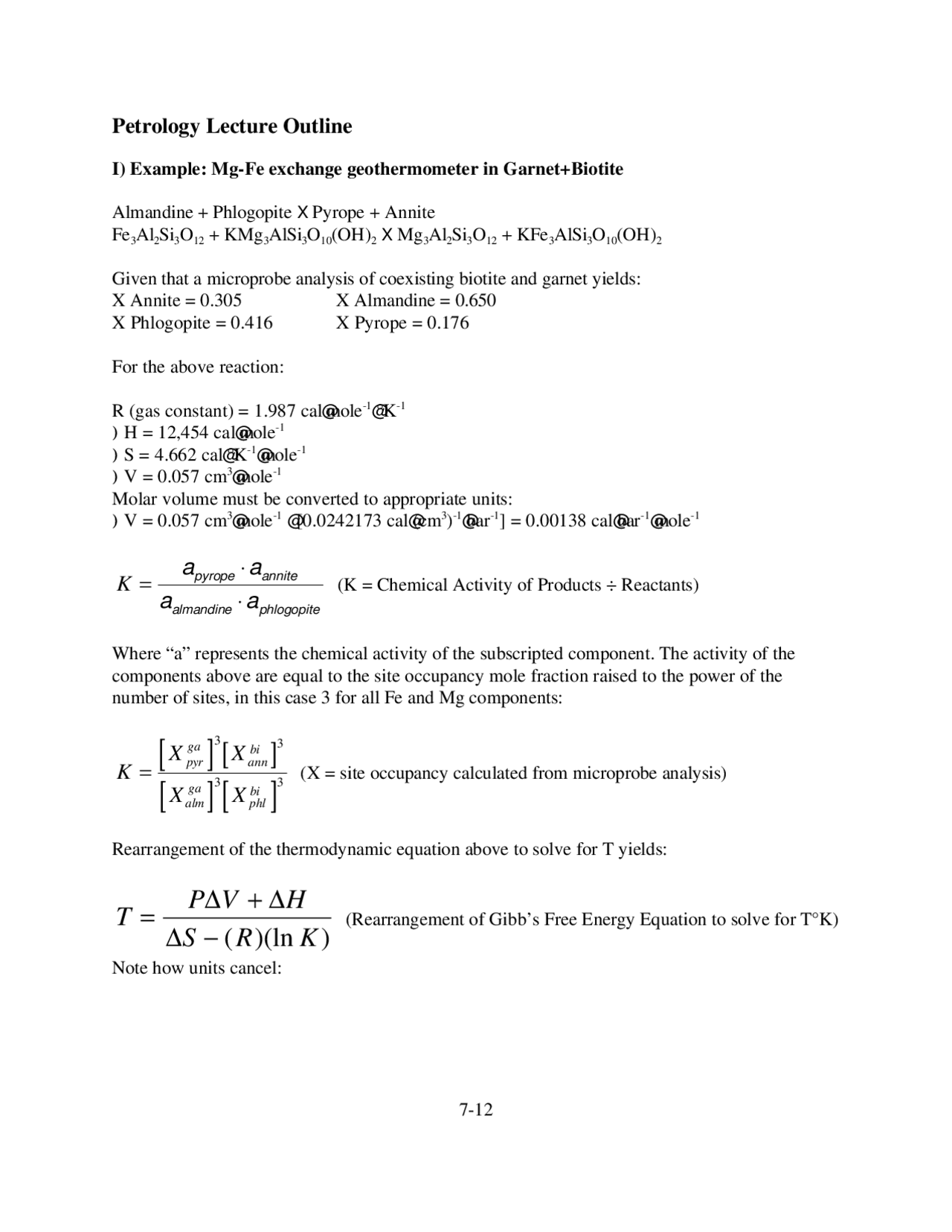 Igneous and Meta Petrology – Solved Examples | GY 303 - Docsity