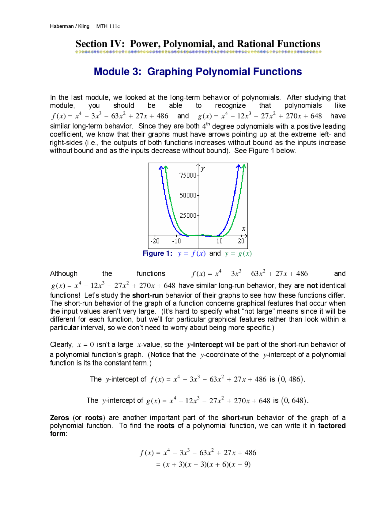 Power, Polynomial and Rational Functions Part IV - Module 3 | MTH 111C ...