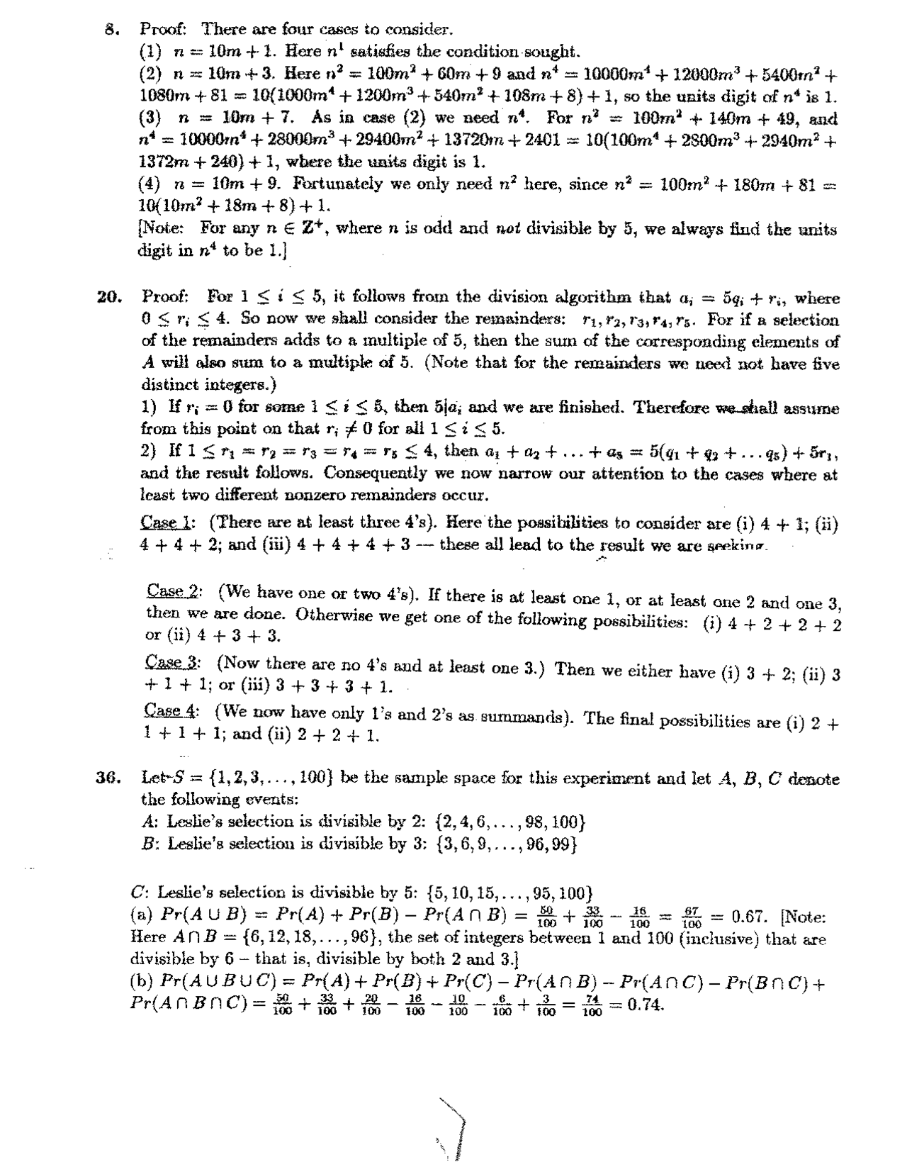 2 Problems On Discrete Structures Assignment 1 Csci 123 Docsity
