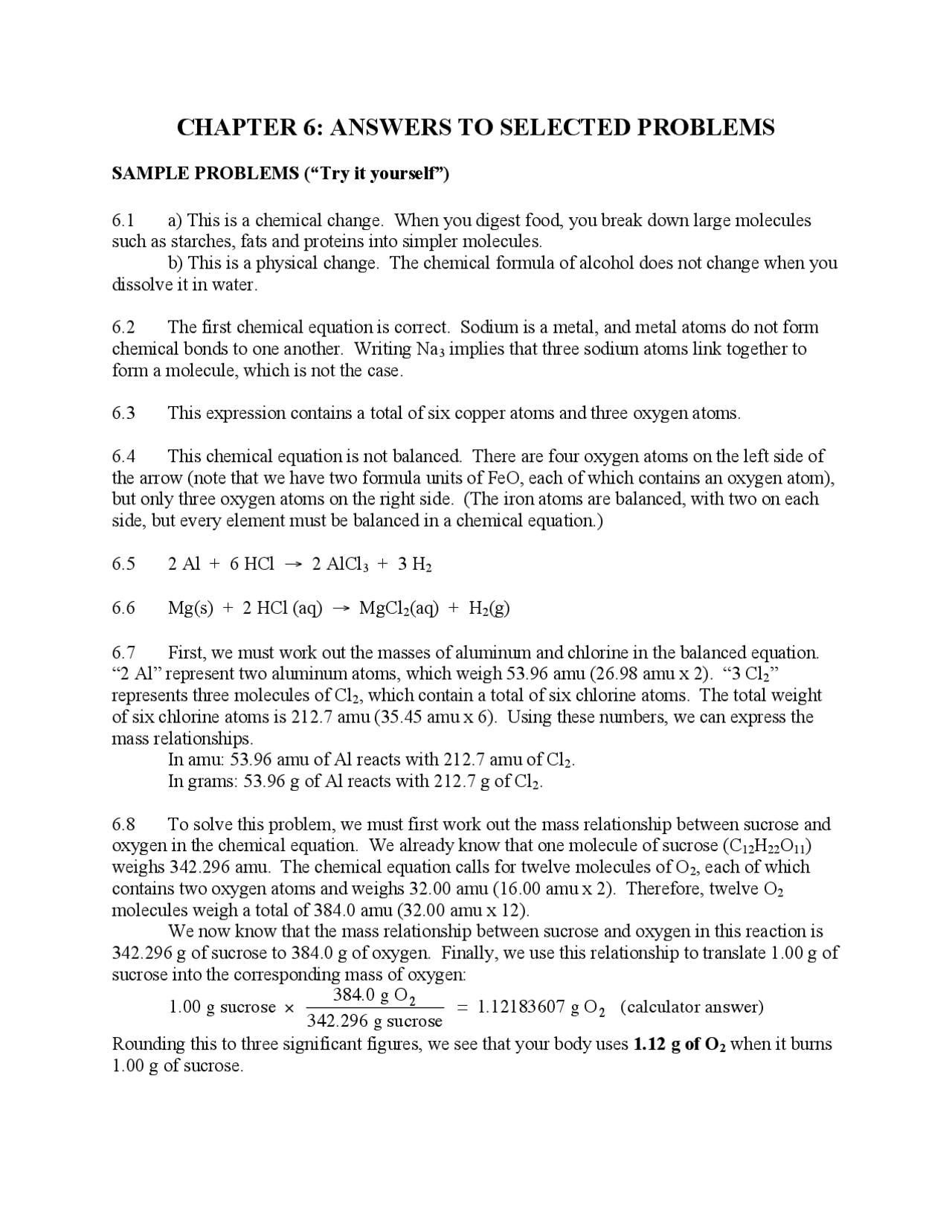 Answers To Selected Problems Introduction To Medical Chemistry Chem