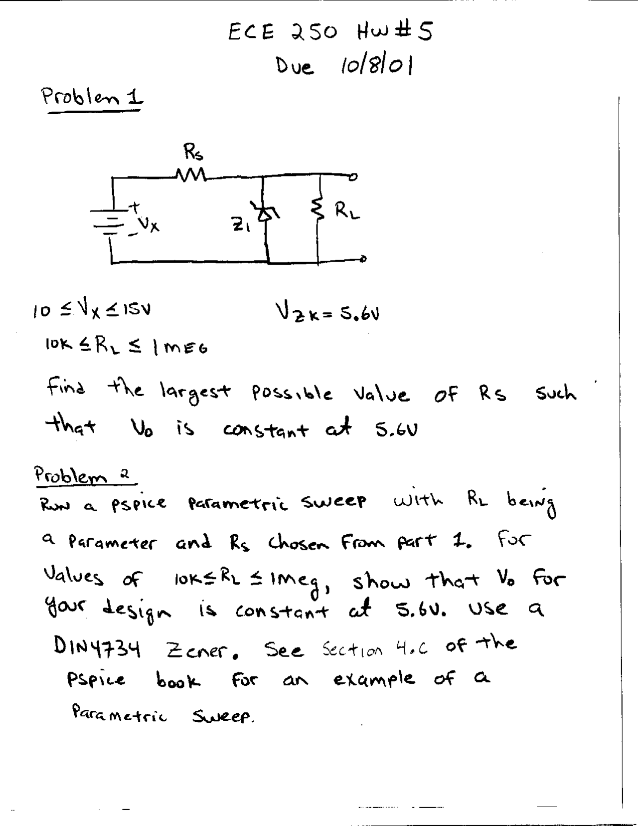 Homework 5 With 4 Practice Problems On Electronic Device Modeling Ece