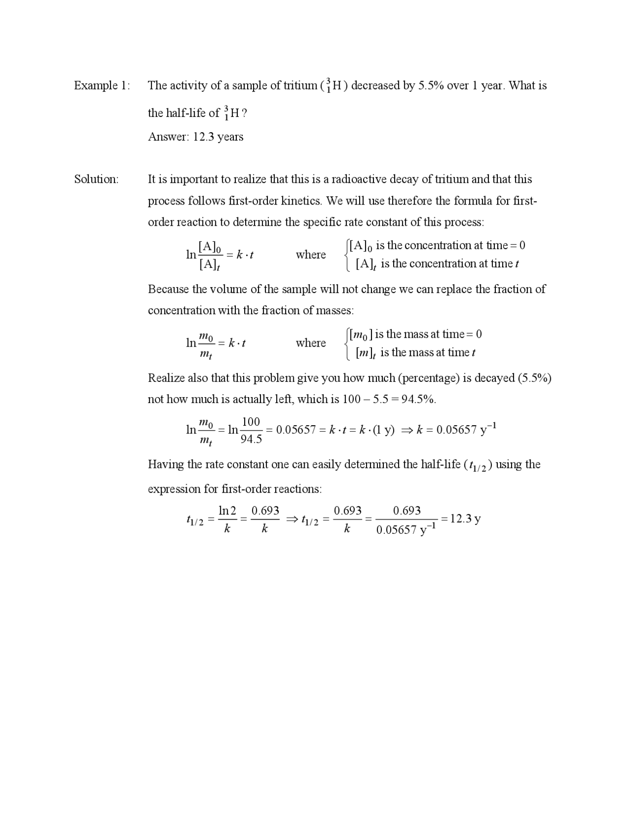 Solved Examples For General Chemistry Chem 1120 Docsity