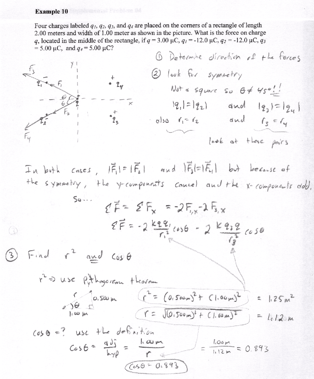 Determine Direction of Force - Problem with Solution - Assignment | PHYS 200 - Docsity